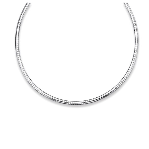 Jewelry | Sterling Silver Omega Link Chain Necklace 3mm | Poshmark